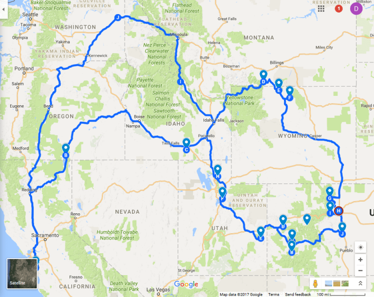 route – Dennis Rides – Motorcycles & Bicycles